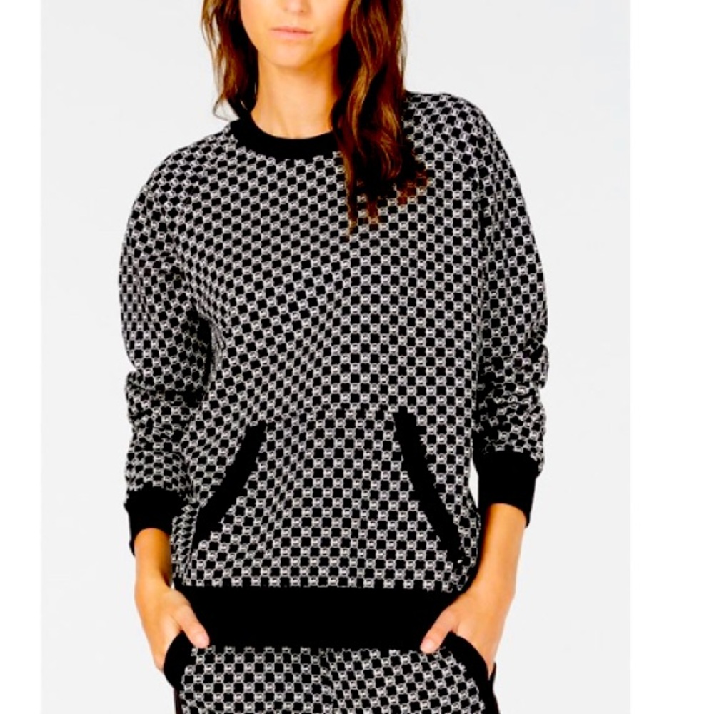 Michael Kors Mk Logo Kangaroo Pocket Sweatshirt - Gem